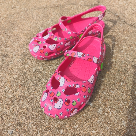 CROCS | Shoes | Crocs Hello Kitty Apples Shayna Mary Jane Rare Sanrio ...